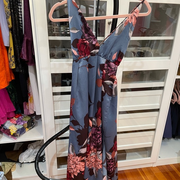 Dresses | Maxi Front Split Dress And Open Back | Poshmark